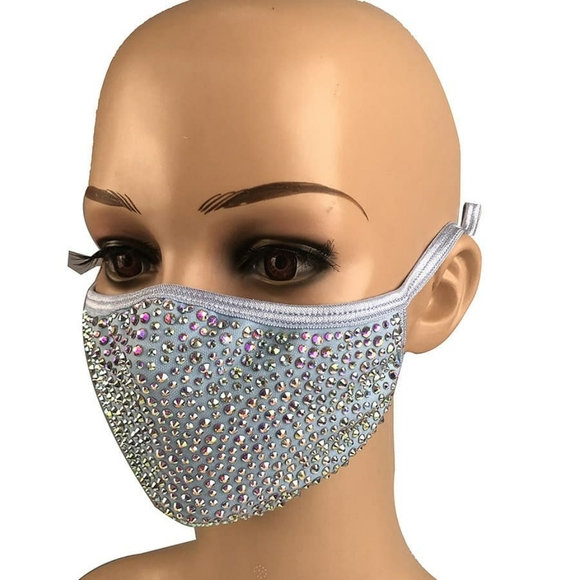Accessories | Swarovski Bling Fashion Face Mask W Filter | Poshmark
